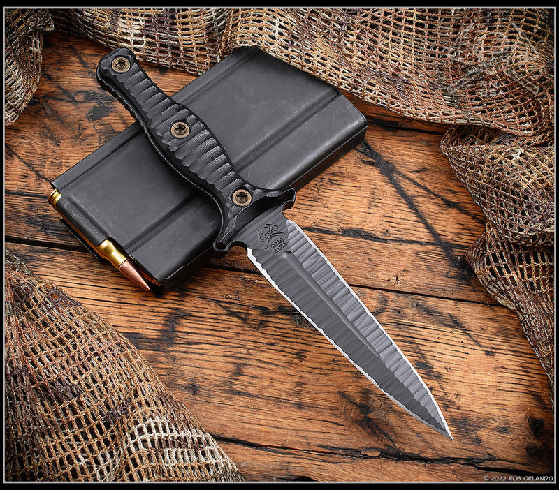 Raider Dagger - Hand Textured Blackout – Explore More | RMJ USA